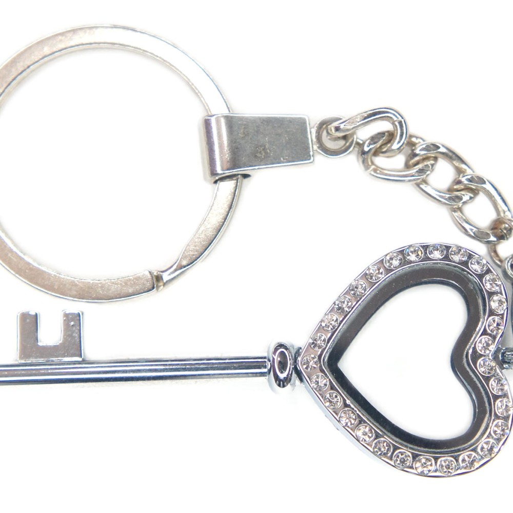 Crystal key keyring